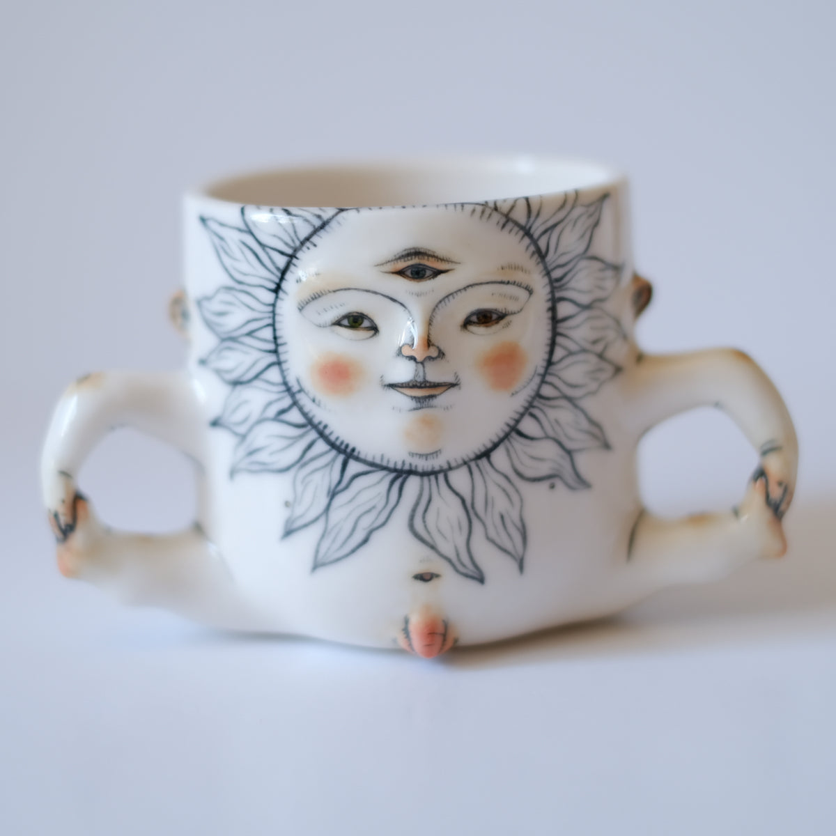 Illustrated Three-Eyed Man Mug – Atelier Annette Janelle